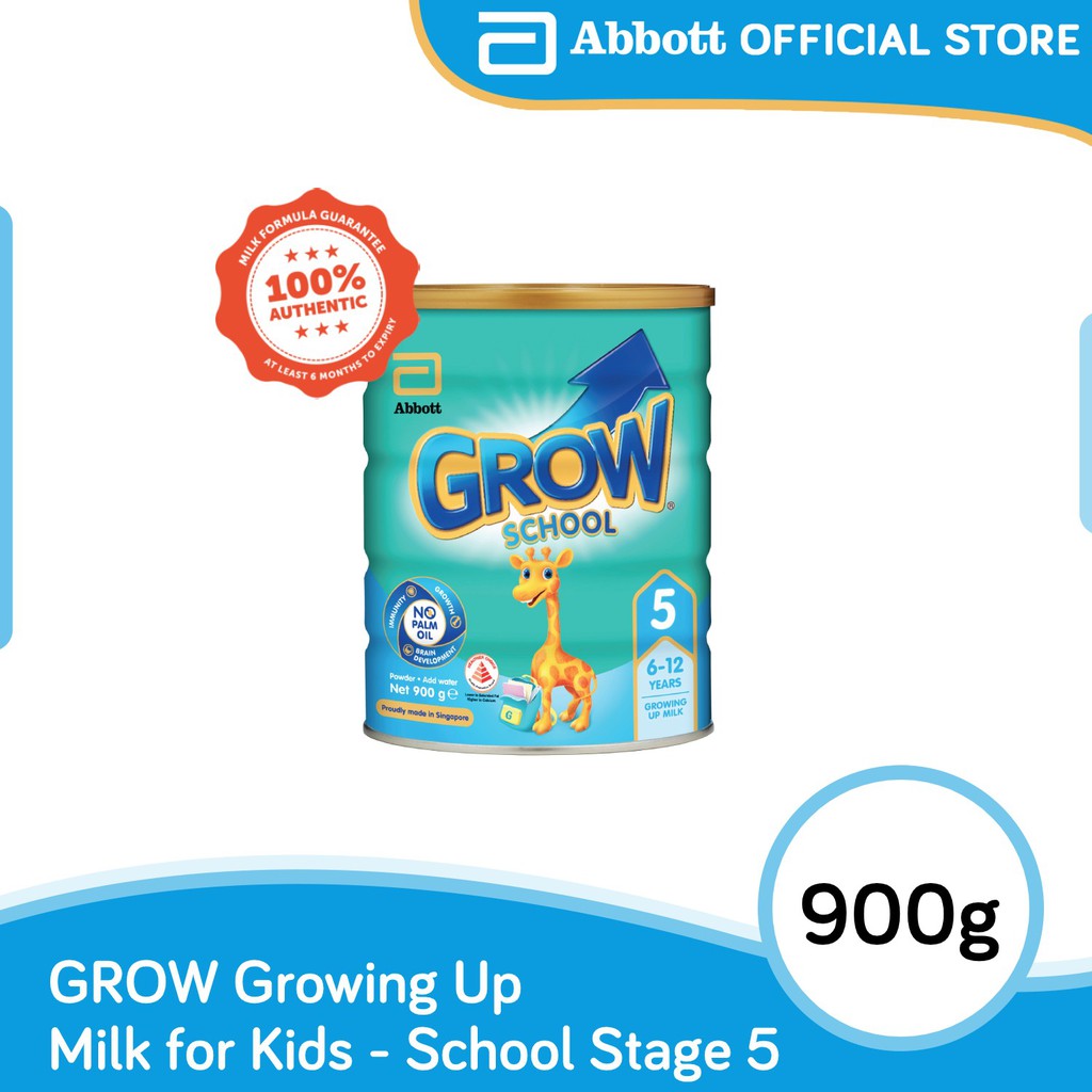 GROW Growing Up Milk for Kids - School Stage 5 (6 - 12 years) - 900g ...