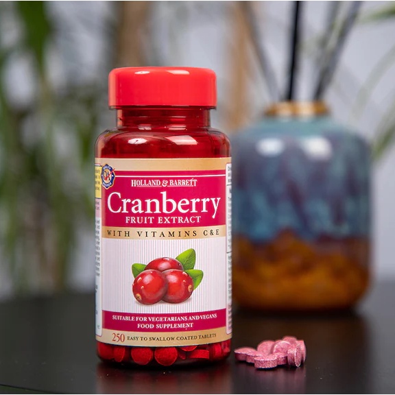 Holland & Barrett Triple Strength Cranberry Concentrate 250 Tablets ...