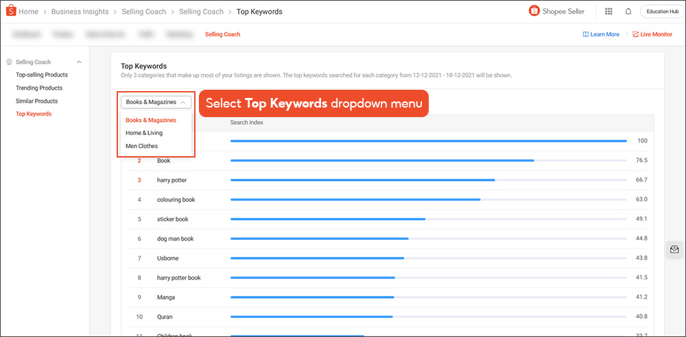 Top Keywords | SG Seller Education [Shopee]