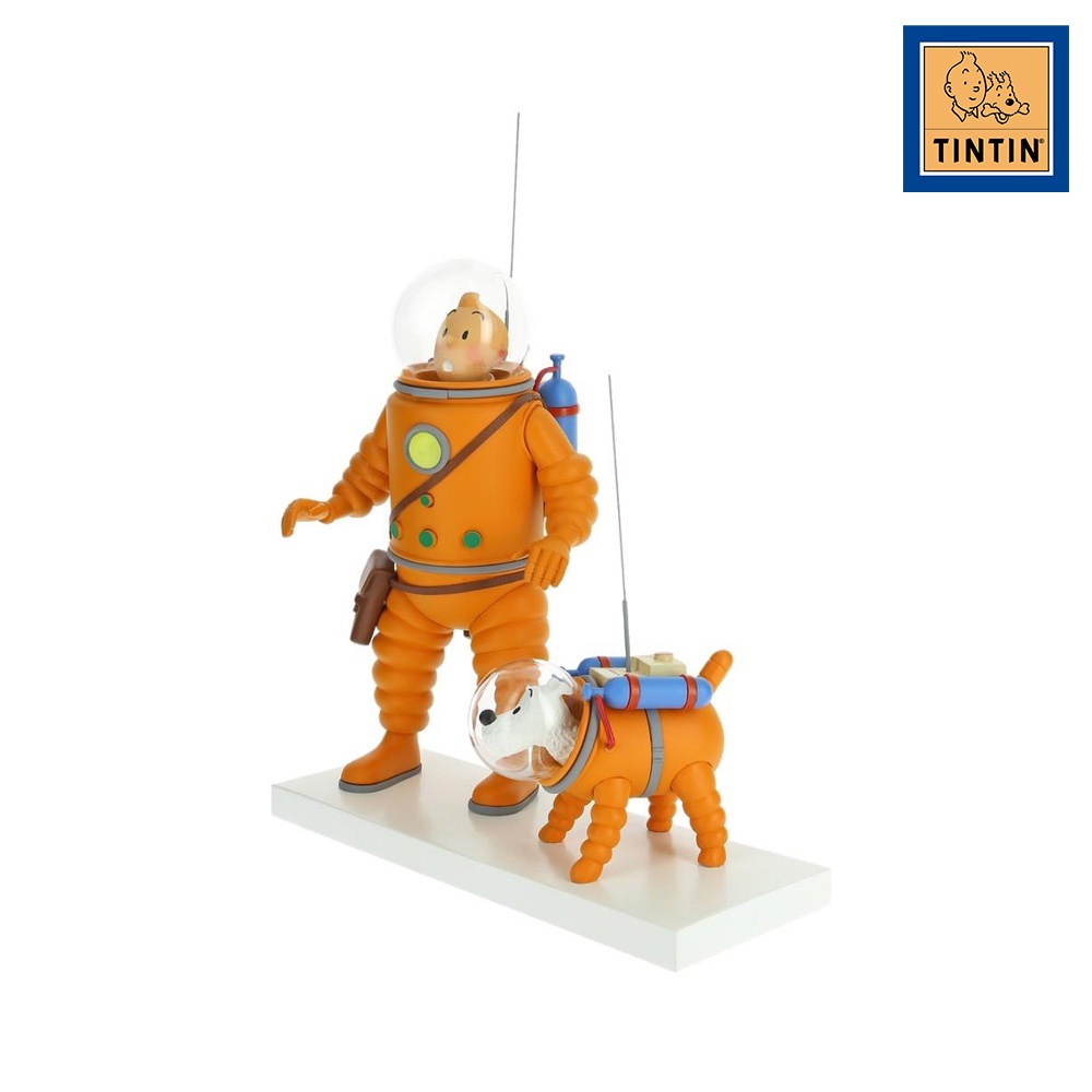 Tintin Collectible Resin Figurine: Tintin and Snowy on Space | Shopee ...
