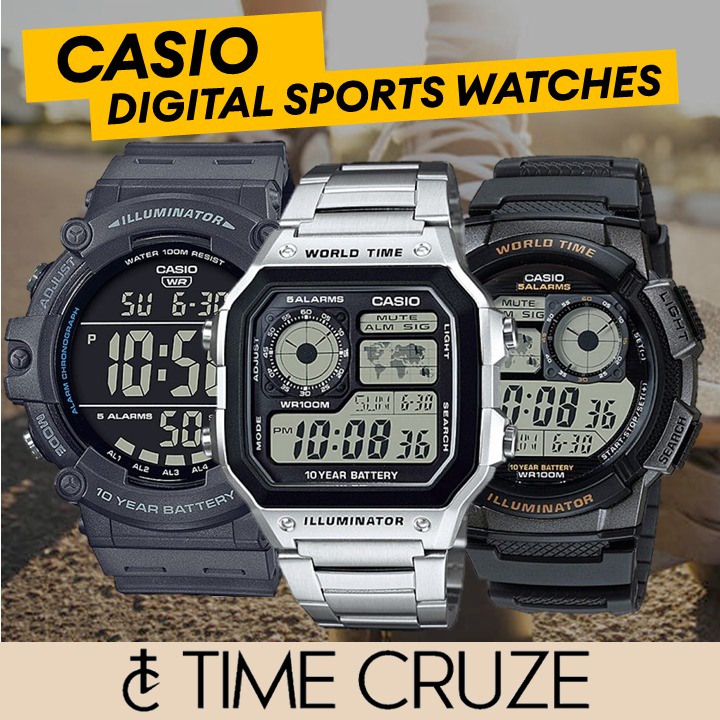 [Time Cruze] Casio Digital Sport Watches AE-1000W AE1000WD AE12000WH AE ...