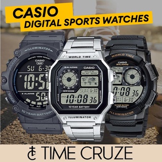 [Time Cruze] Casio Digital Sport Watches AE-1000W AE1000WD AE12000WH AE-1200W AE-1300WH AE-1400 ...