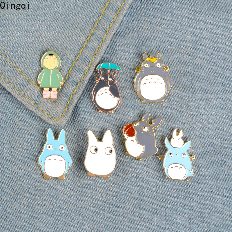 Cute Japanese Anime Enamel Pin Kawaii Cartoon My Totoro Brooches Pins ...
