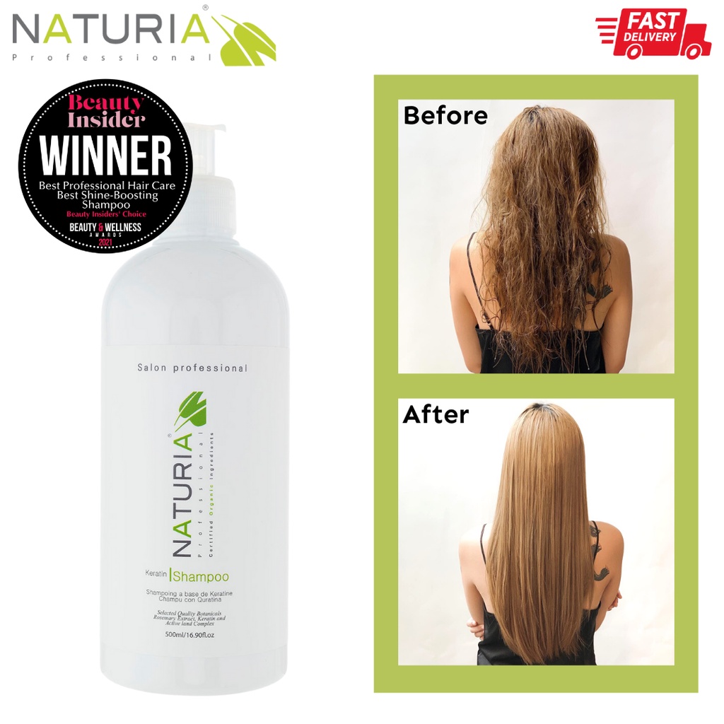 Naturia Keratin Organic Shampoo 500ml | Shopee Singapore