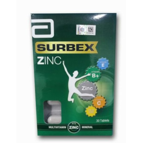 Abbott Surbex Zinc 30 tablets(Exp: June 2022) | Shopee Singapore