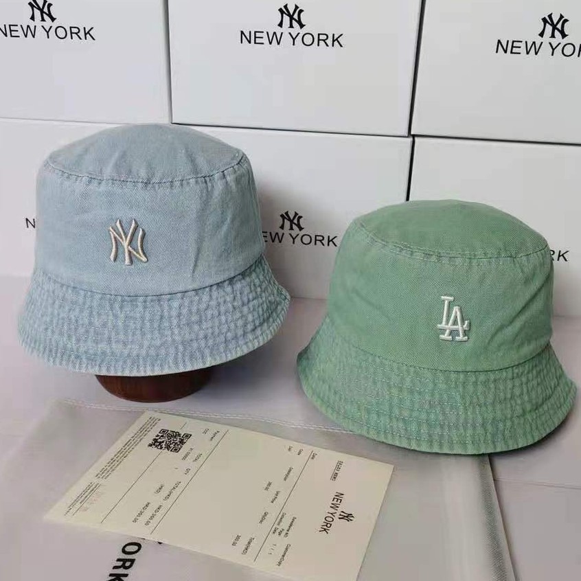 Summer Denim Ny/La Bucket Hat Women Fashion Mlb Sun Hats Hip Hop Visors ...