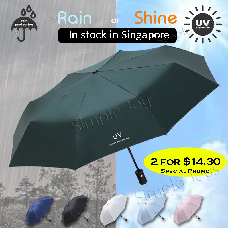 Automatic UV Umbrella With 99% Protection Small And Compact | Shopee ...