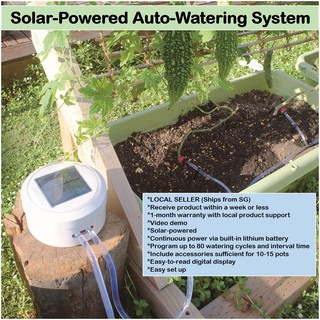 Garden Self Watering System / SOLAR POWER / Programmable / Automatic ...