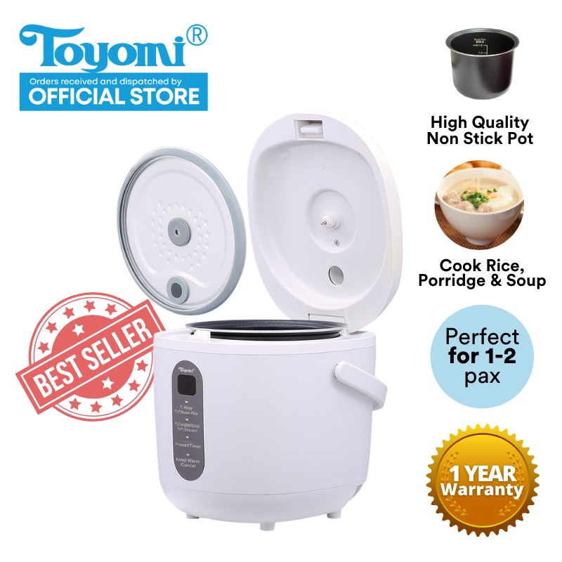 TOYOMI 0.3L Micro-com Mini Rice Cooker RC 919 | Shopee Singapore