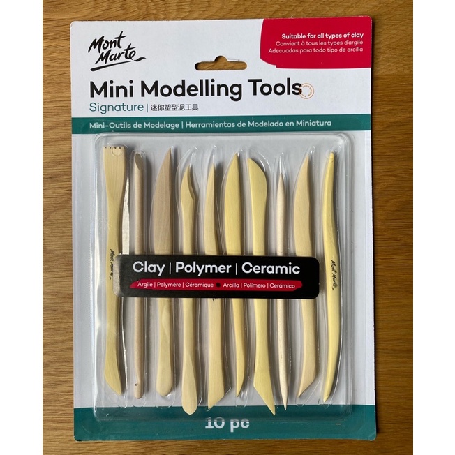 Mont Marte Mini Modeling Tools Signature Boxwood 10 Pcs Clay Polymer ... Mont Marte Mini Modeling Tools Signature Boxwood 10 Pcs Clay Polymer ...