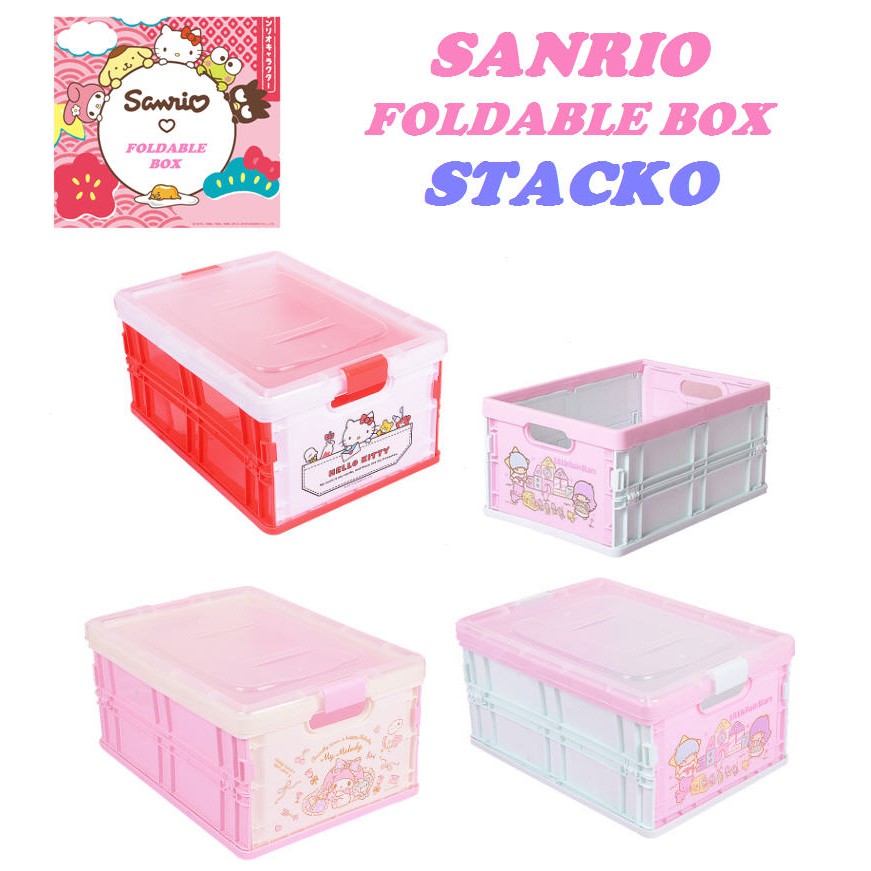 SANRIO FOLDABLE BOX*STORAGE*ORGANISE*STACKABLE*FANCY*CUTE*HELLO KITTY ...