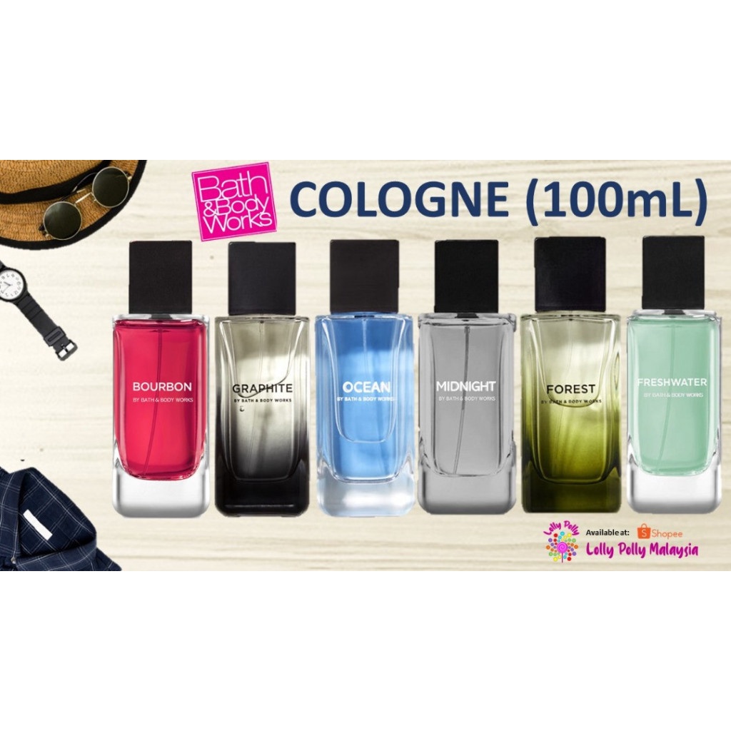 Authentic Bath And Body Works Men's Cologne (100 mL) (Bourbon/Graphite ...