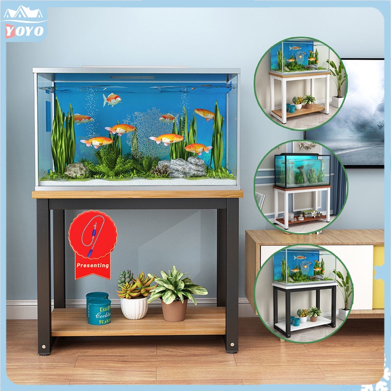 Fish Tank Rack Steel Wood Aquarium Base Cabinet Metal Chassis Fish Tank ...