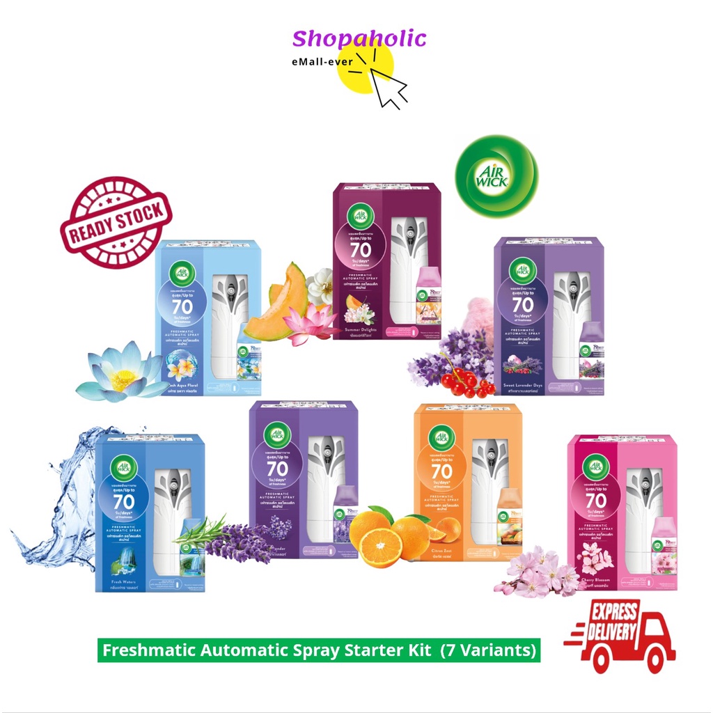 Air Wick Freshmatic Automatic Spray Starter Kit ( 7 Variants ) | Shopee ...