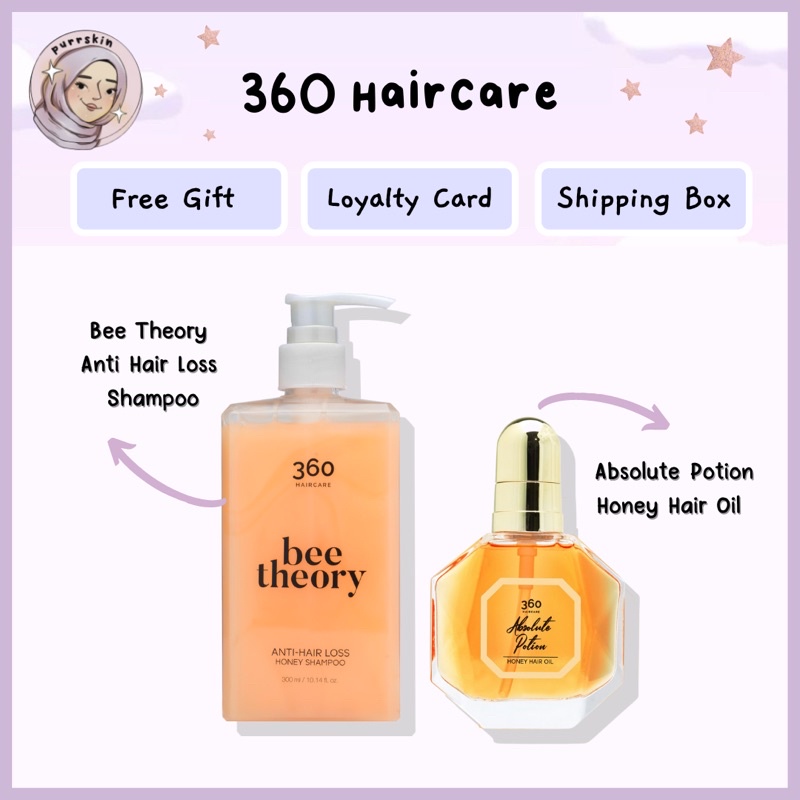 360 Haircare Bee Theory Anti Hair Loss Honey Shampoo and Absolute ...