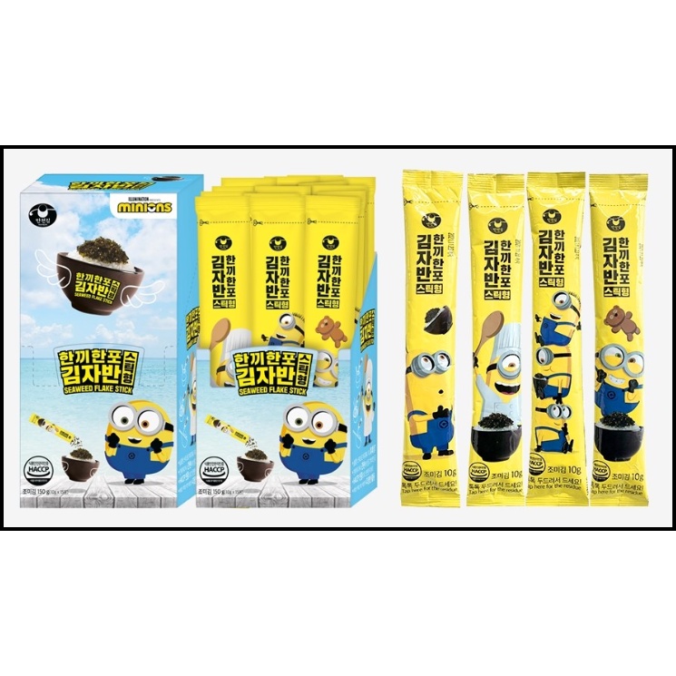 Manjeon Seaweed Minions One Pot Stick Stick Jaban Kim 10g | Shopee ...