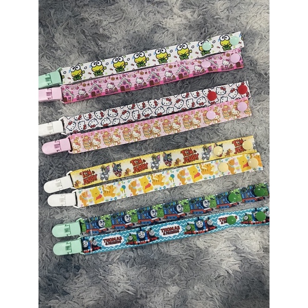 (2022) pacifier clips for baby toddler children kids keropi hello kitty ...