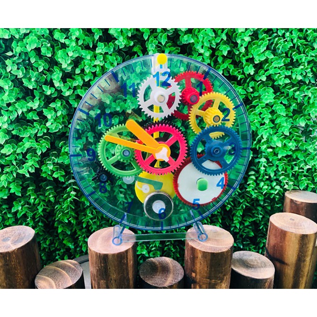 (STEM) DIY Wind Up Clock- Assemble a see-through functional clock ...