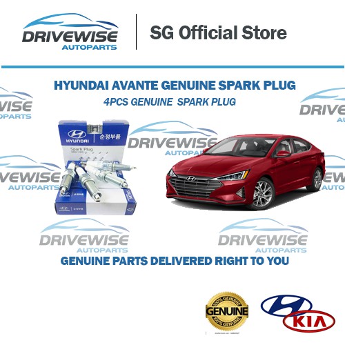 Hyundai Avante 2019 Genuine Spark Plug Set (Hyundai / Kia Genuine Spark ...