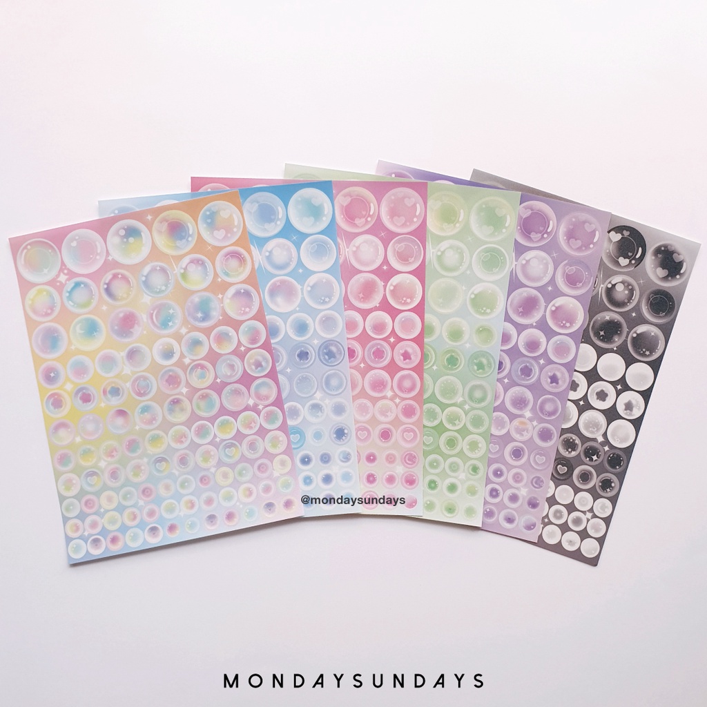 The Sticker Collection 13 - Bubbles (Bujo Journaling / Polcos / DIY ...