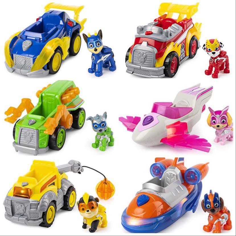 Paw Patrol Mighty Pups Super Paws Deluxe Vehicle With Collectible