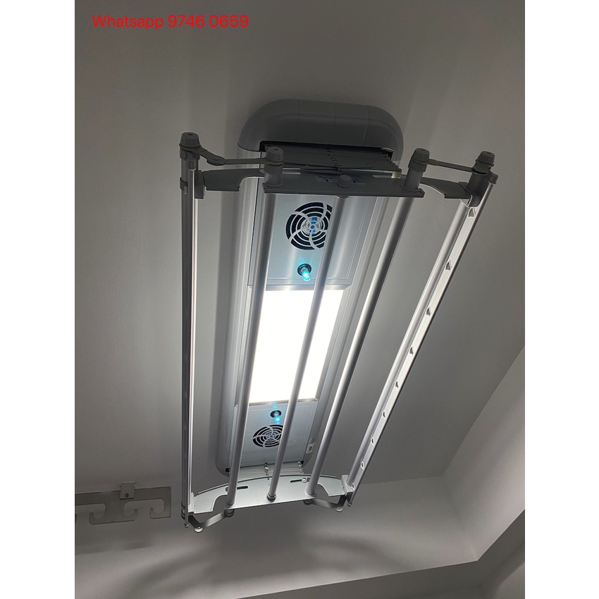 Automated laundry system clothes hanger 5-poles | Shopee Singapore