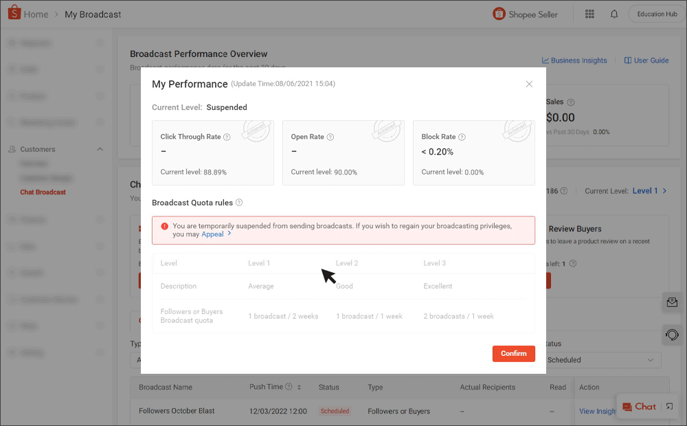 Chat Broadcast quota | PH Seller Education [Shopee]