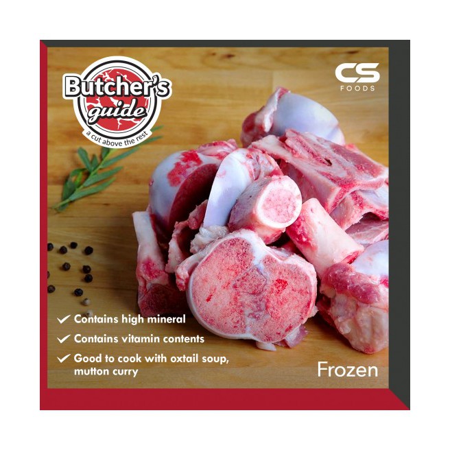 CS Butcher's Guide Mutton Marrow Bone Cut 500g | Shopee Singapore
