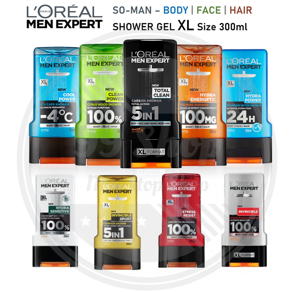 L'Oréal Paris Loreal Men Expert Shower Gel 300ml | Shopee Singapore