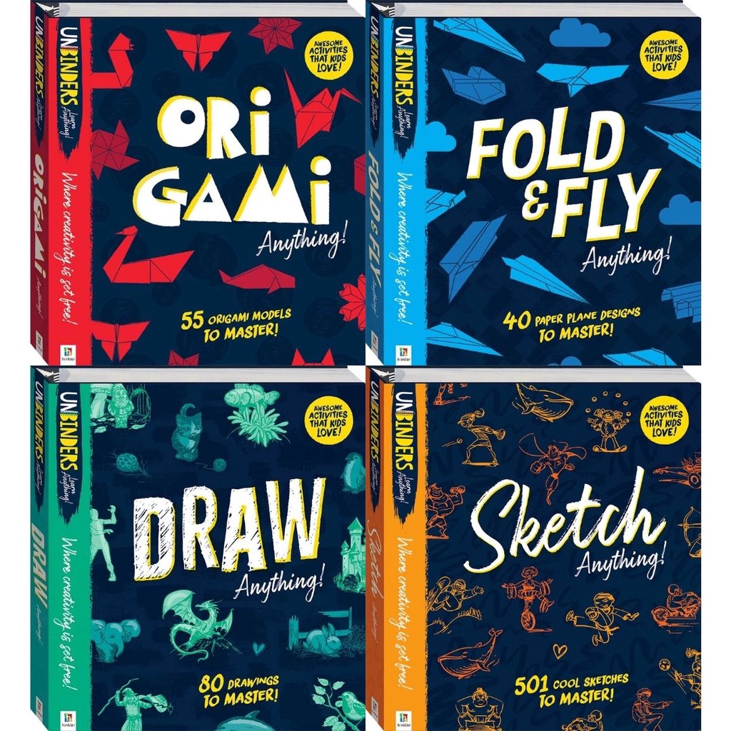 Unbinders: Origami/Fold and Fly/Draw/Sketch/Learn to Code/Science ...
