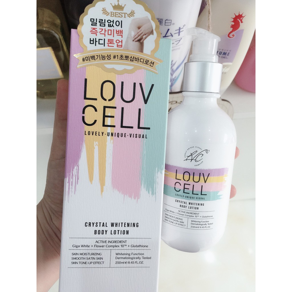 Body Whitening BODY Lotion LOUV CELL Korea 250ML | Shopee Singapore