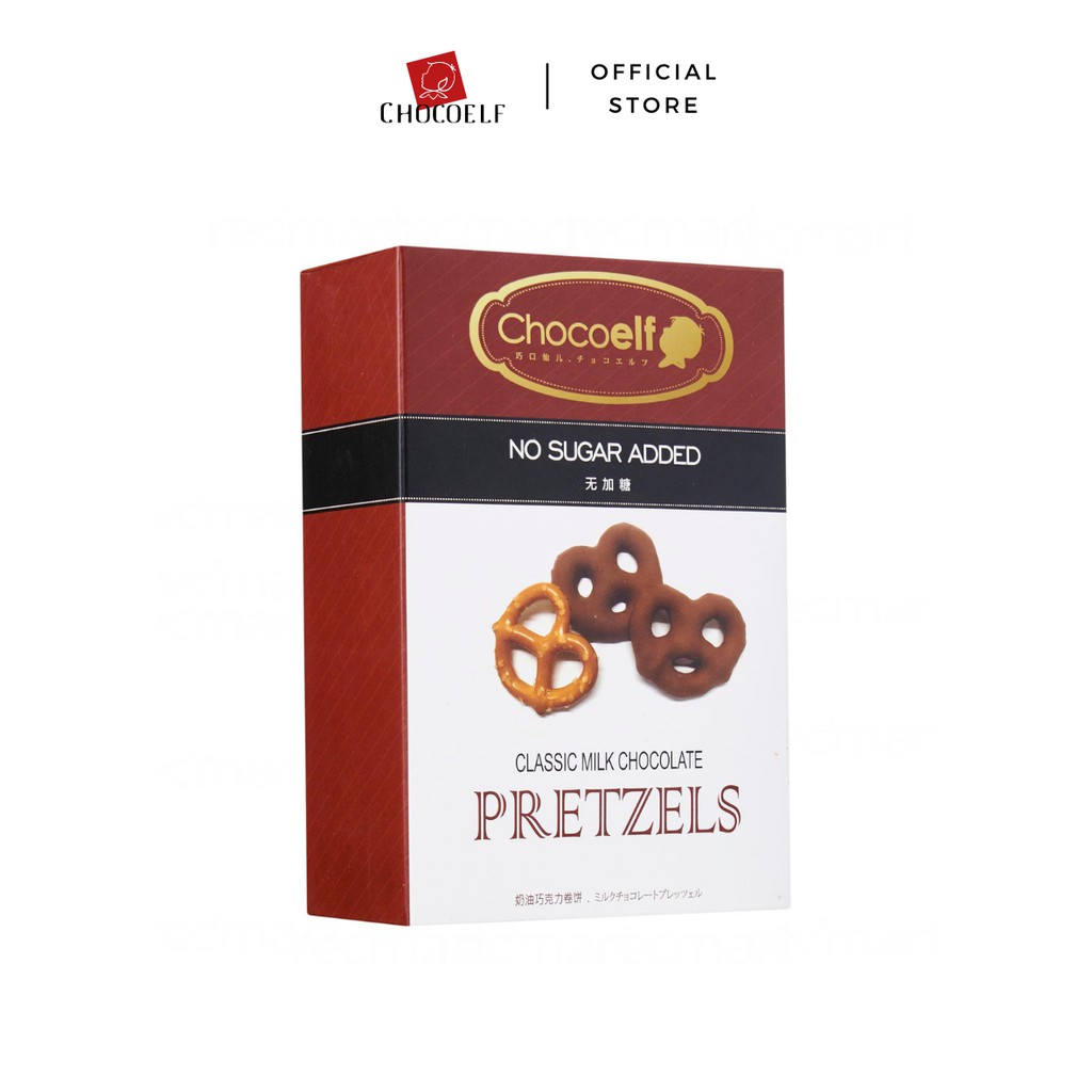 CHOCOELF Pretzels Milk Chocolate 120g (No Sugar Added) | Shopee Singapore