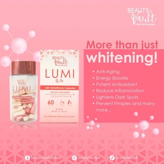 LUMI 24H Glutathione Capsules by Beauty Vault (60 Capsules) Lumi ...