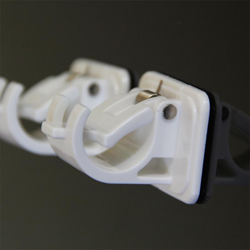 2 Pcs/set rod end hanging clip curtain shower curtain rod fixed clip ...