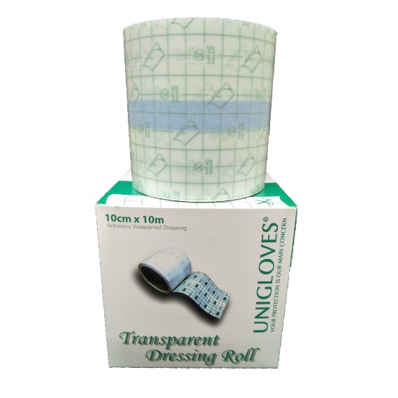 [1 Roll] Unigloves Transparent Dressing Roll (Adhesive Waterproof ...