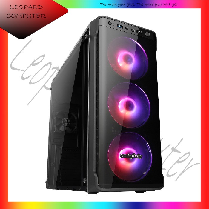 Infinity Elysium Casing Pc Case (include 3 Fan) | Shopee Singapore