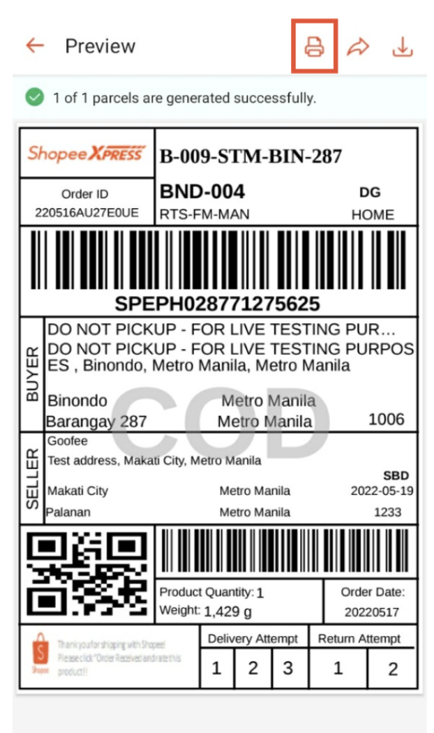 Seller Own Print of Air Waybill | Shopee PH Seller Education Hub