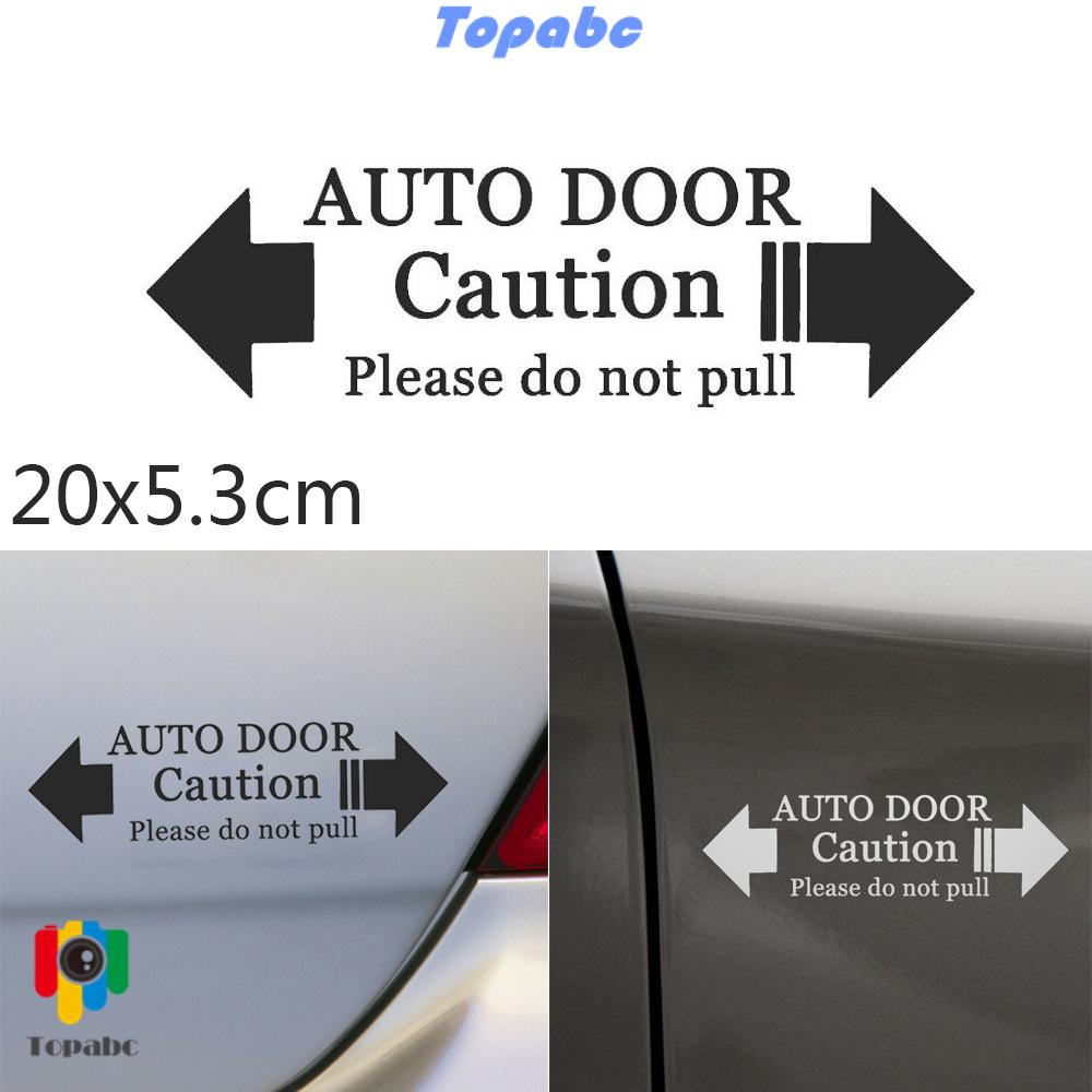 TOP New Car Sticker Glass Please Do Not Pull Auto Door Decal Window ...