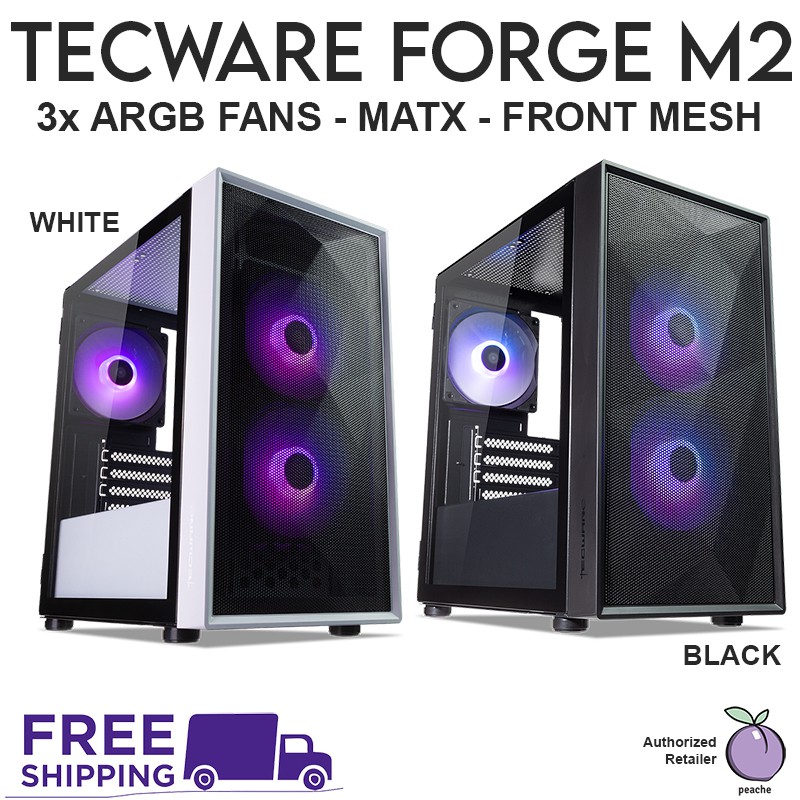 Tecware Forge M2 TG M 2 MATX ITX ARGB RGB PC Casing Case Chassis ...