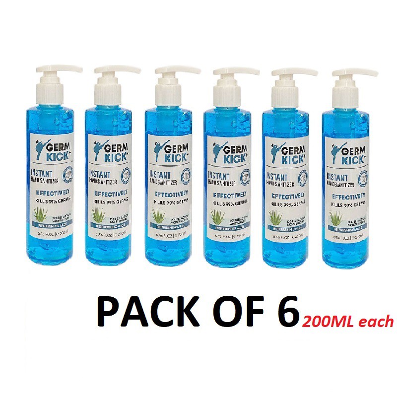 Germ Kick Instant Hand Sanitizer Gel 60% Alcohol Double Action ...