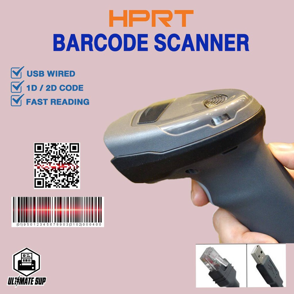 HPRT 2D Handheld Barcode Scanner N100 | Product Scanner - Ultimate Sup ...