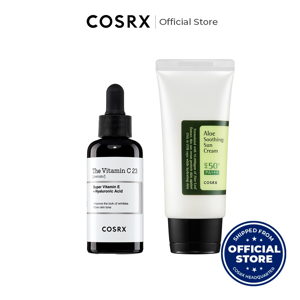 [COSRX OFFICIAL] The Vitamin C 23 20g + Aloe Soothing Sunscreen SPF 50 ...