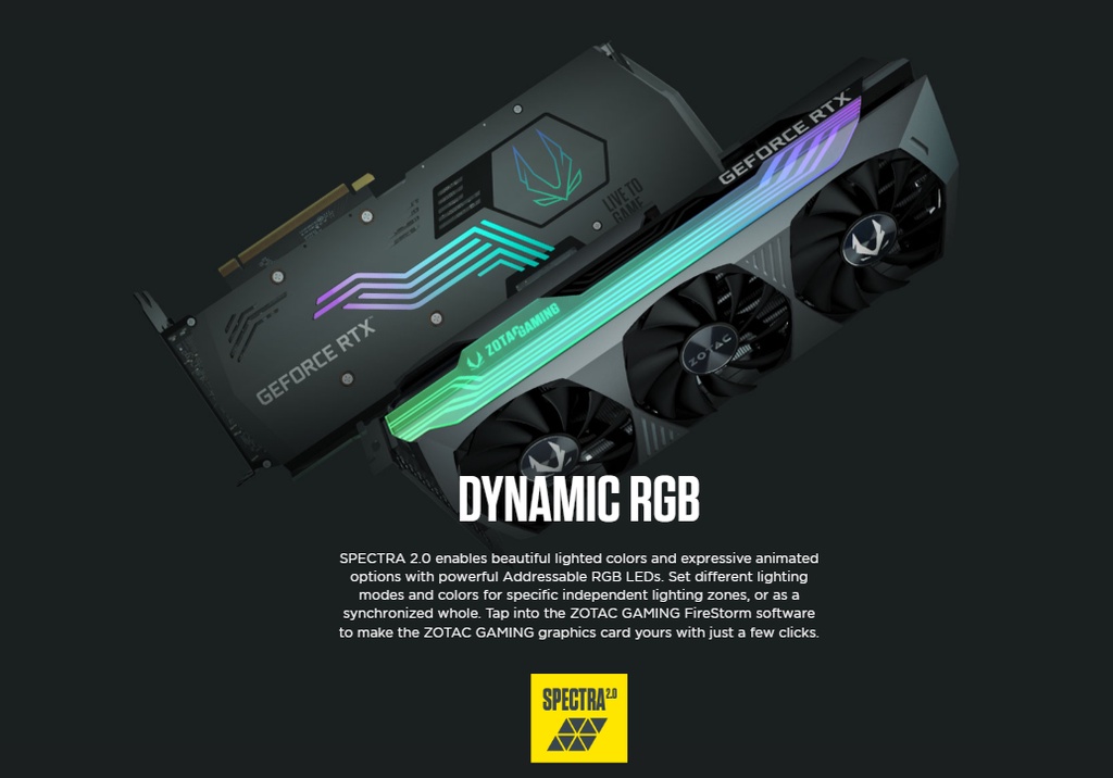 ZOTAC Gaming NVDIA Geforce RTX 3080/RTX3080 Amp Extreme Holo 12GB GDDR6X ZT-A30820B-10PLHR LHR ...
