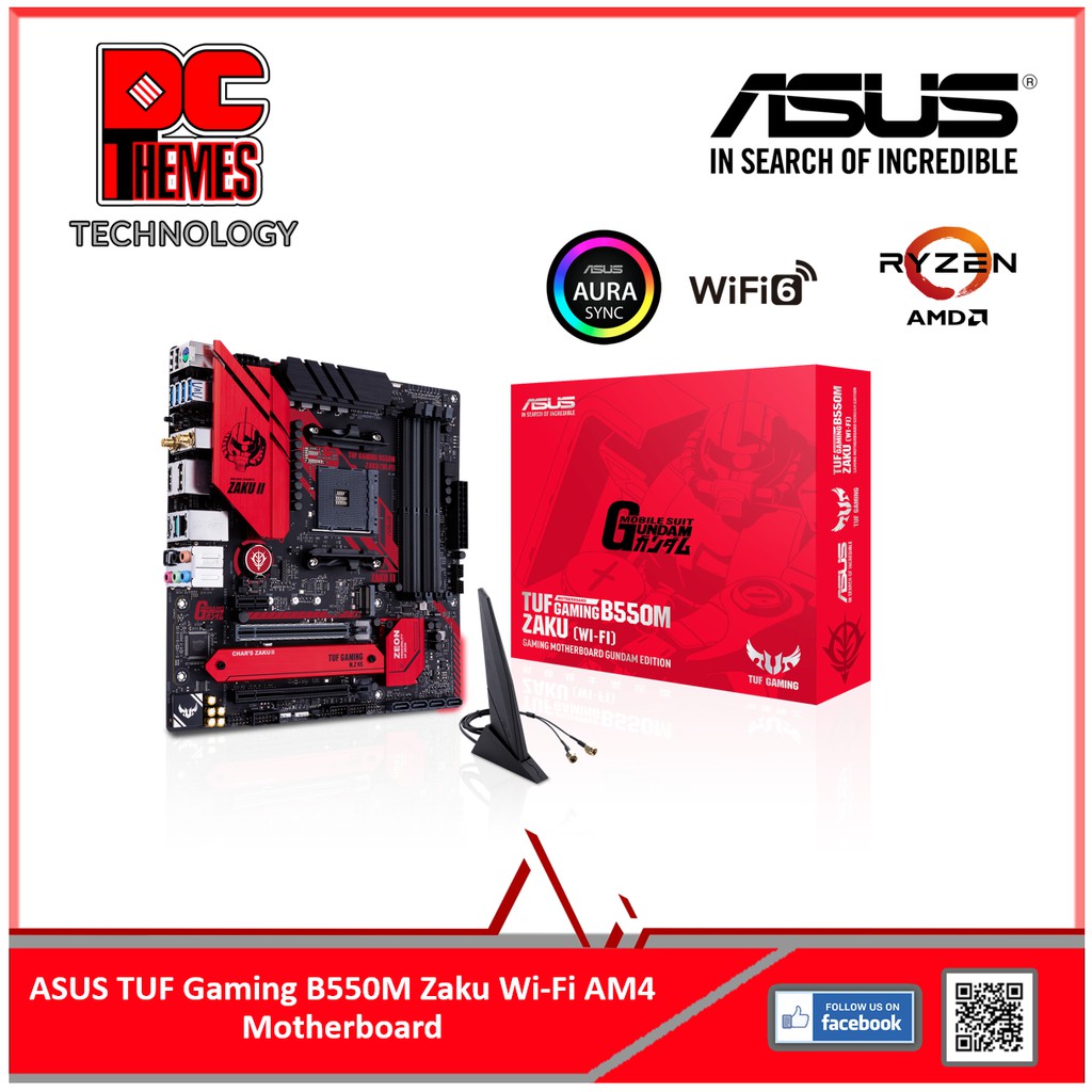 ASUS TUF Gaming B550M Zaku Wi-Fi AM4 Motherboard | Shopee Singapore