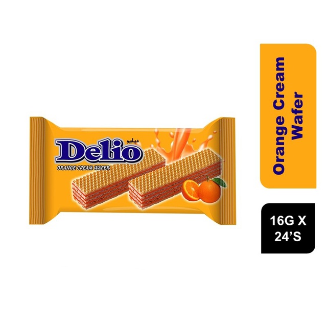 DELIO WAFER ORANGE 16G X 24'S - PMXD | Shopee Singapore