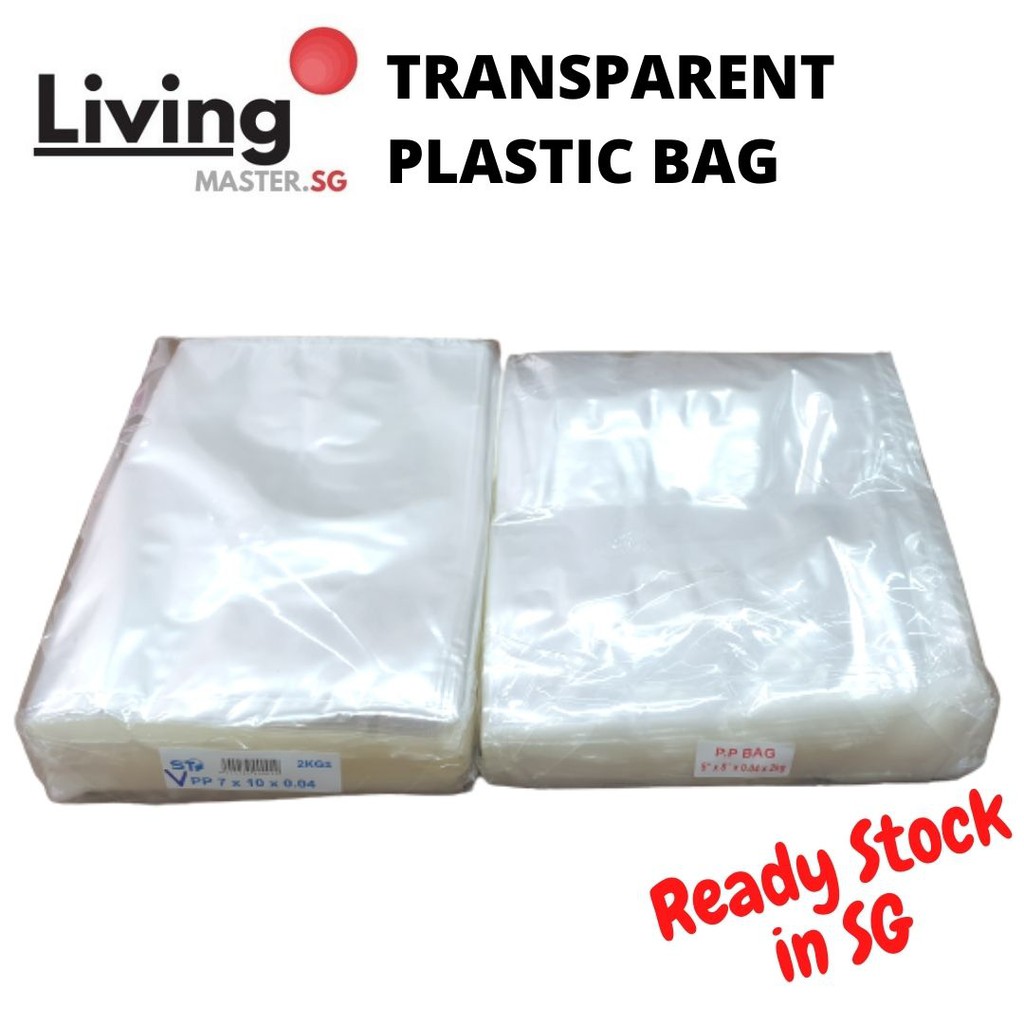 (READY STOCK) 2KG PP Clear Plastic Bag / Transparent Plastic Bag ...