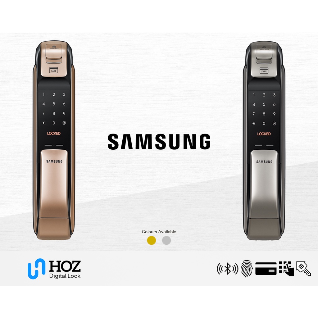 Samsung / 5-In-1 Push-Pull Digital Door Lock / SHP-DP728 | Hoz Digital Lock | Shopee Singapore