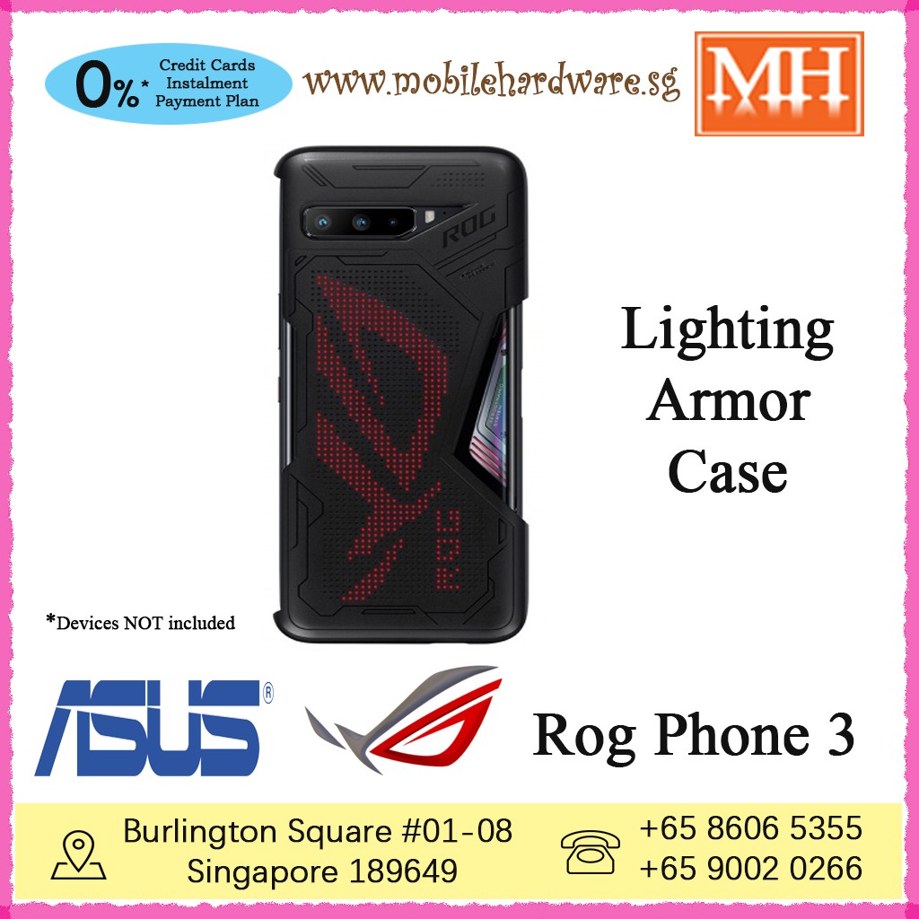 [authentic] Asus Rog Phone 3 Lighting Armor Case Mh Shopee Singapore