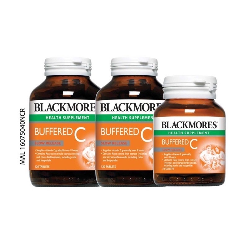 Blackmores Buffered C 120 tablets (Vitamin C) (Expiry Date: 8 / 2022 ...