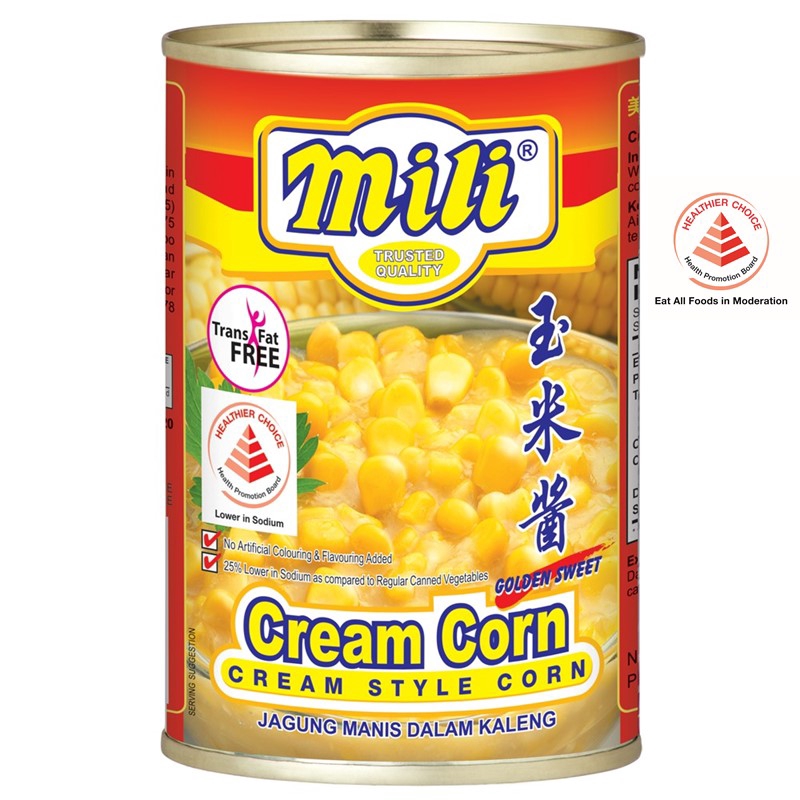 Mili Cream Style Corn, 425 Grams (Halal) (Halal) | Shopee Singapore